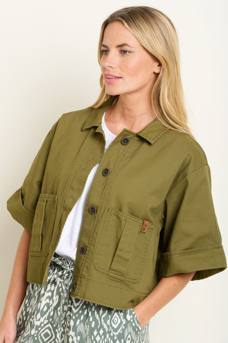 Women's Khaki Khaki Safari Jacket | Brakeburn
