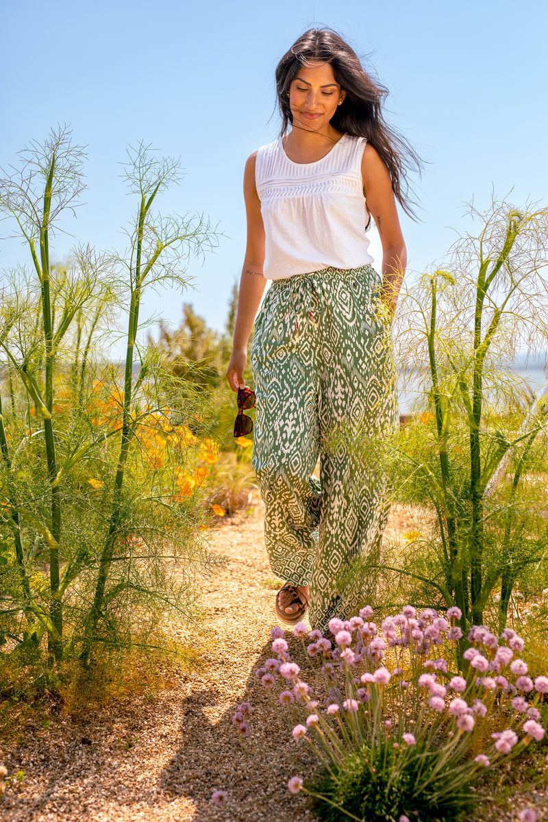 Women's Green Orla Beach Pant | Brakeburn