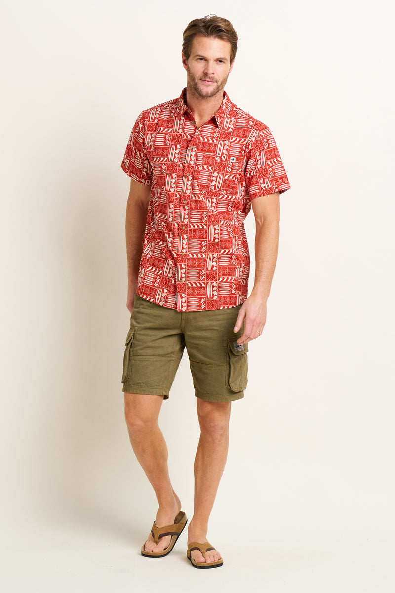 Men's Red Sclosa Shirt | Brakeburn