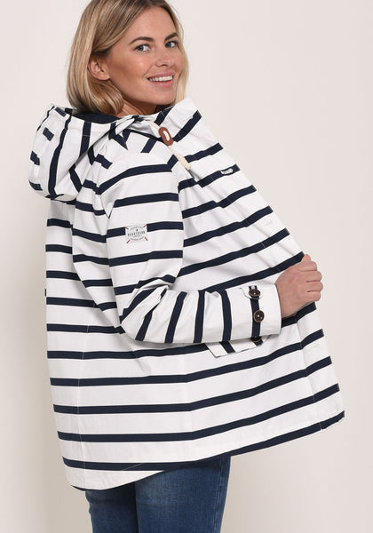 Striped Waterproof Jacket For Women | Brakeburn